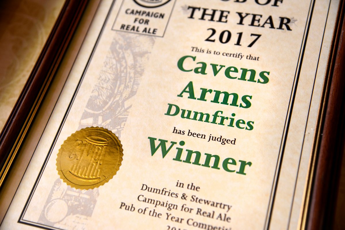 Dumfries CAMRA Pub - OurAwards | Cavens Arms, Dumfries